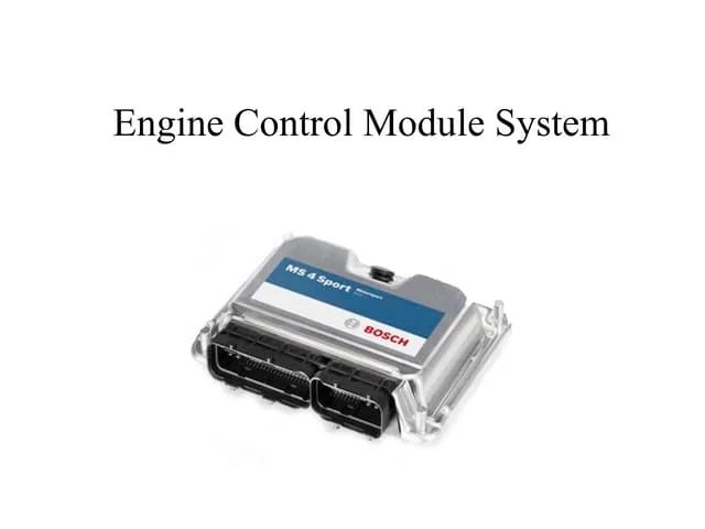 Ecu Engine Control Unit Inputs Outputs Explained Ppt
