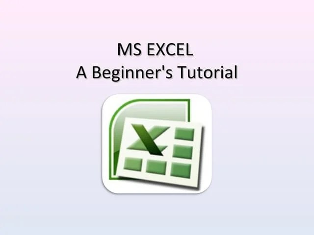 Basic Excel Ppt Presentation Pptx