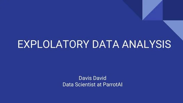 Exploratory Data Analysis Eda Pptx