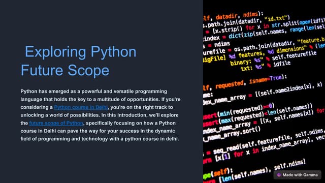 Python Scope In Future Pptx
