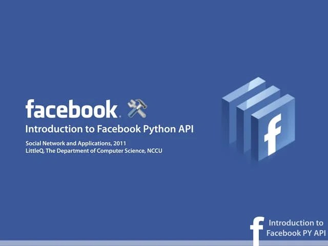 Introduction To Facebook Python Api Pdf