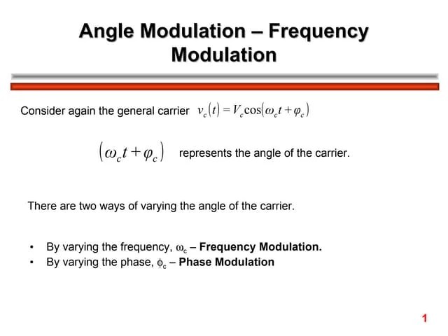 Phase Modulation Ppt