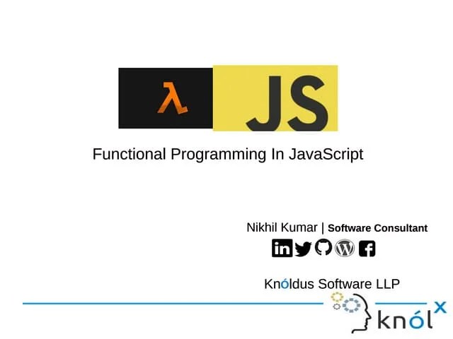 Functional Programming In Javascript Odp