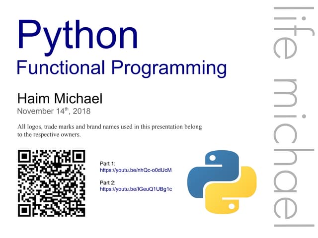 Functional Programming In Python Pdf
