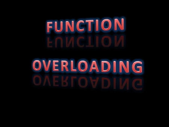 Function Overloading Pptx