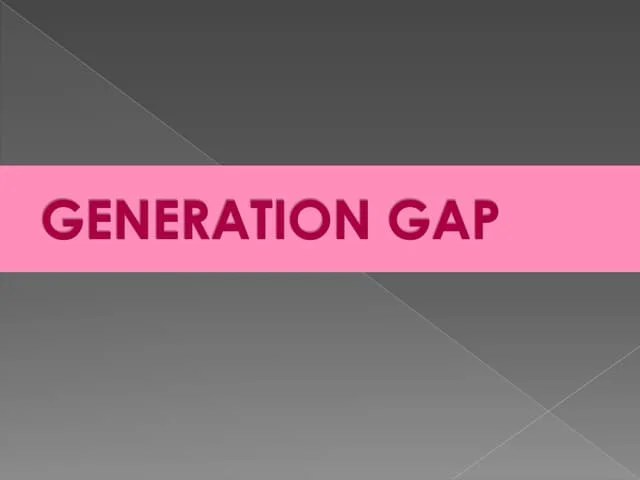 The Generation Gap Pptx