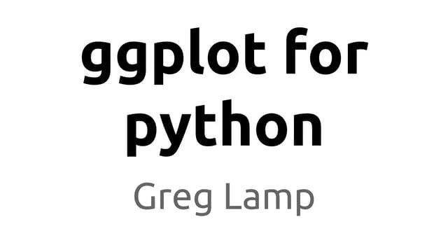 Ggplot For Python Ppt
