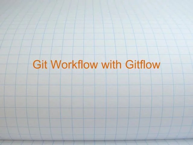 Git Workflow With Gitflow Pdf
