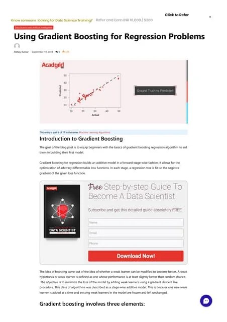 Gradient Boosting For Regression Problems With Example Basics Of