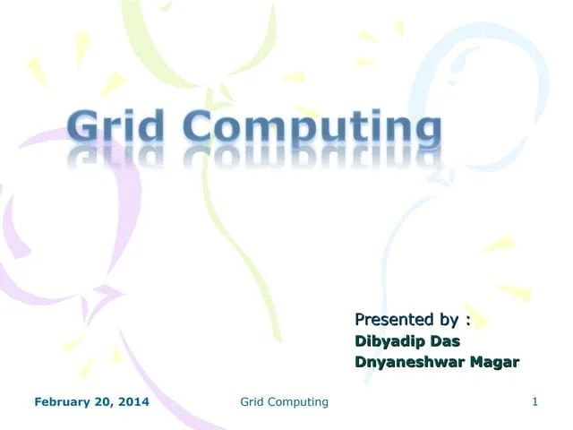 Gridcomputing 200727200958 1 Pdf