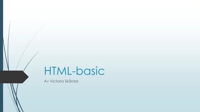 Html Basic Pptx