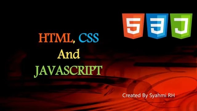 Html Css And Javascript Pptx