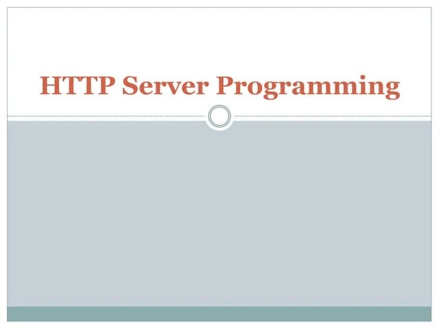 Http Server Programming In Java Handling Http Requests And Responses