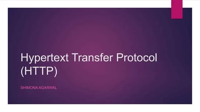 Hypertext Transfer Protocol Http Ppt
