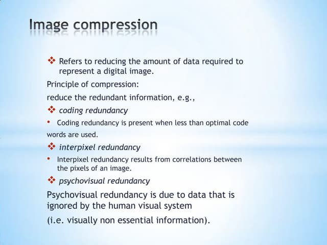 Image Compression Models Pptx