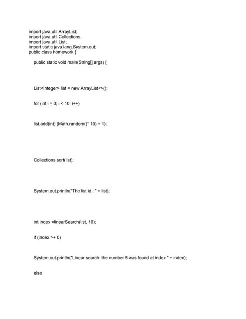 Import Java Util Arraylist Import Java Util Collections Import Java Pdf
