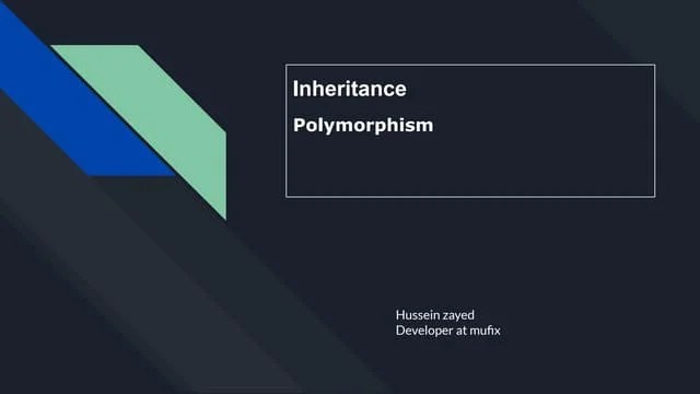 Inheritance Polymorphism Java Oop Ppt