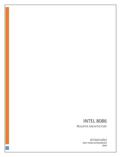 Intel 8086 Microprocessor Pdf