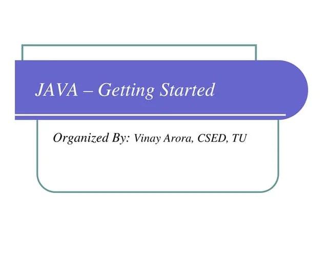 Introduction To Basics Of Java Pdf