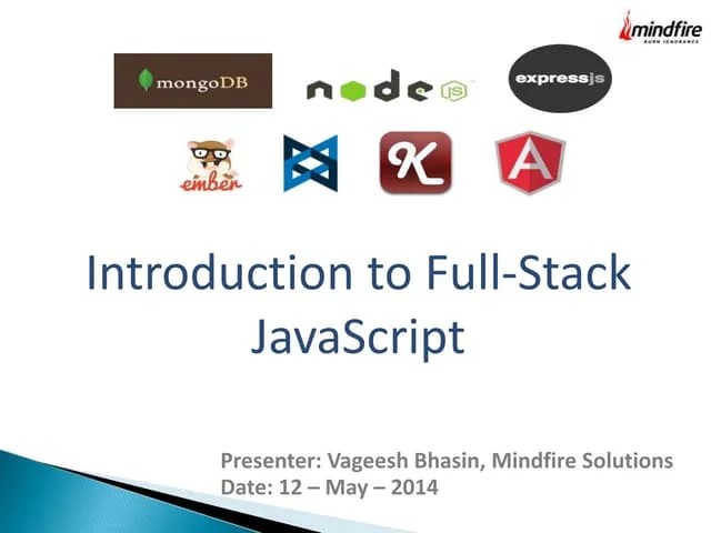 Introduction To Javascript Full Stack Ppt