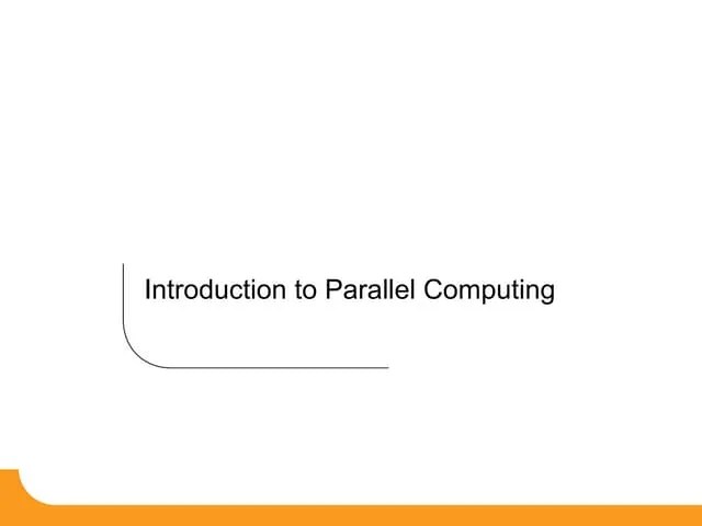 Parallel Computing Ppt