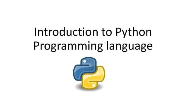 Why Should You Learn To Python Programming Pptx Programming