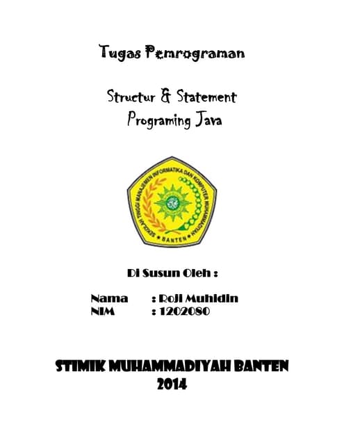 Struktur Pemrograman Java Pdf