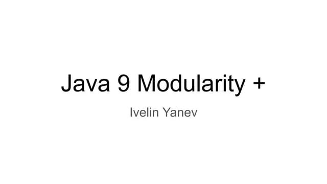 Java 9 Modularity Pdf