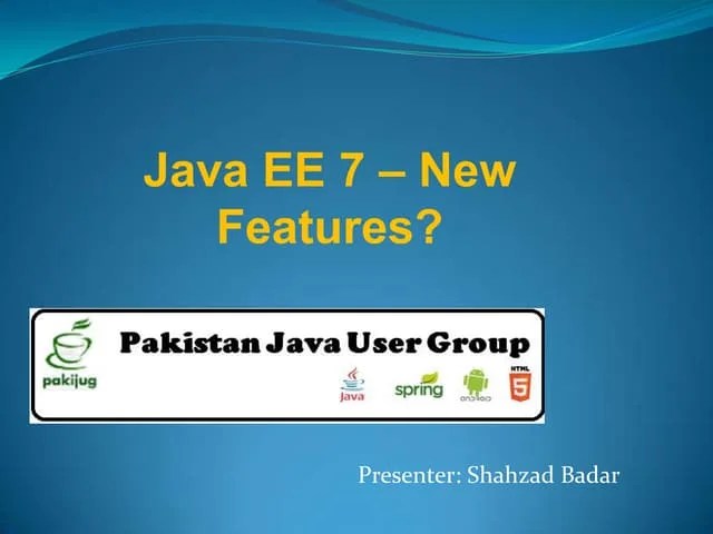 Java Ee 7 New Features Pptx