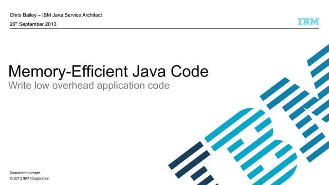 Javaone 2013 Memory Efficient Java Pdf