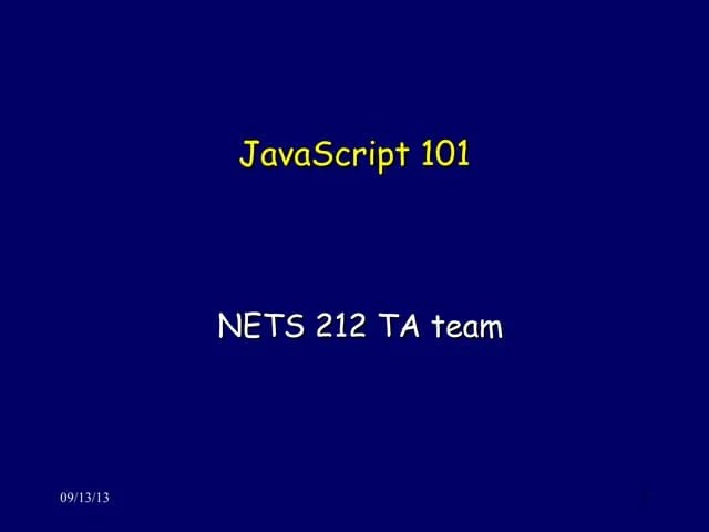 Javascript Ppt Web Development Internet