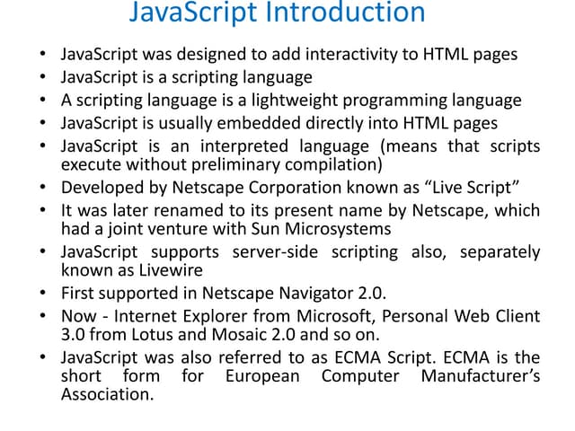 Java Script Pptx