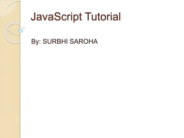 Java Script Ppt