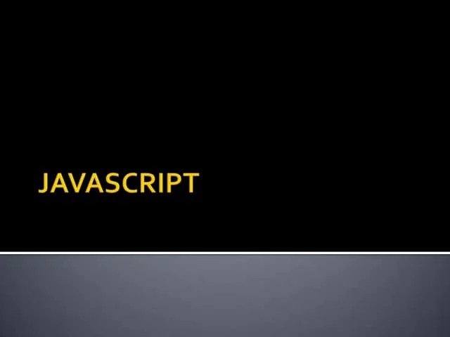 Datatype In Javascript Ppt