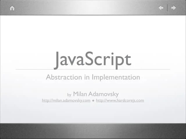 Javascript Abstraction Pdf