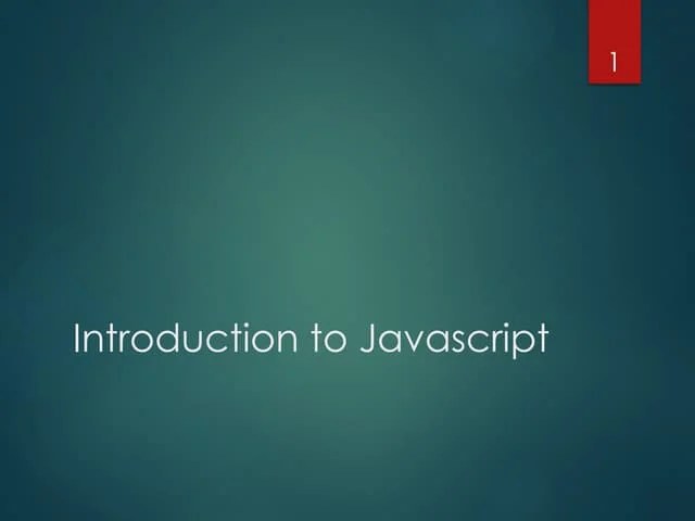 Javascript Intoduction Notes And Practical Pptx