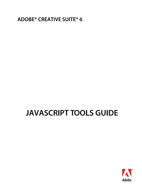 Java Script Tools Guide Cs6 Pdf