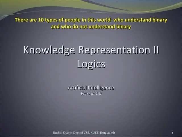 Propositional Logic In Artificial Intelligence Ppt