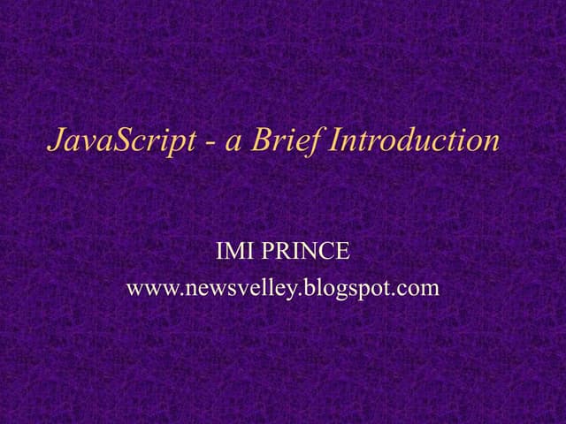 Learn Javascript Easy Steps Ppt