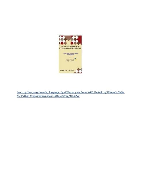 Learn Python Programming 1 Pdf