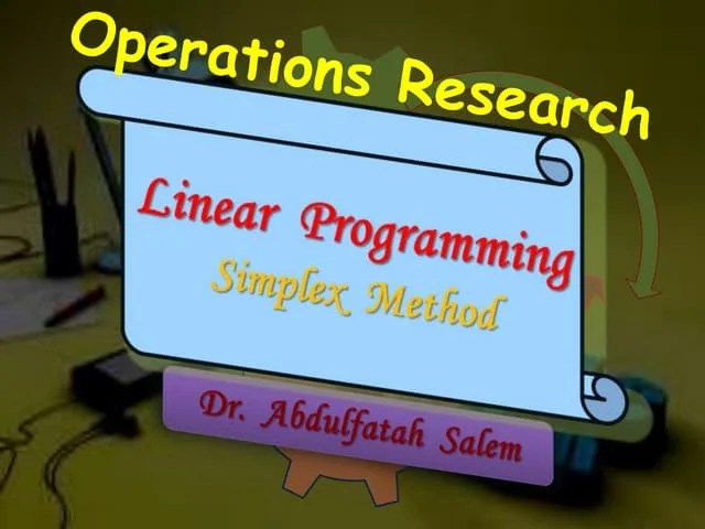 Simplex Method Minimization Pdf