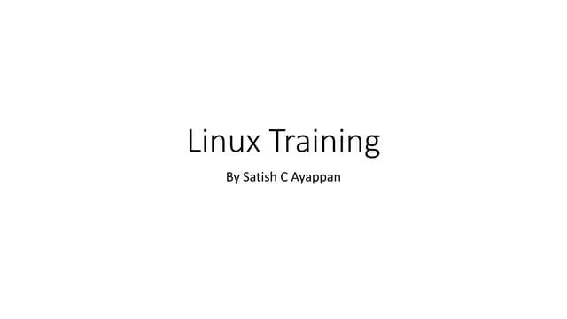 Linux And Bash Programming Pptx