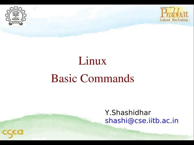 Linux Basic Commands Pdf