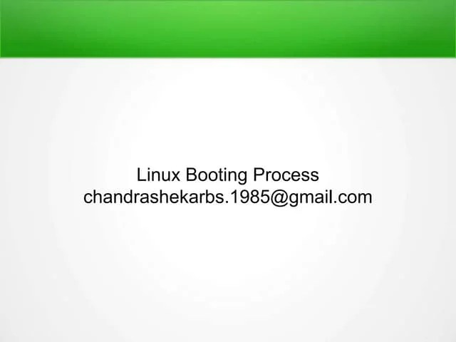 Troubleshooting Linux Booting Process Pdf