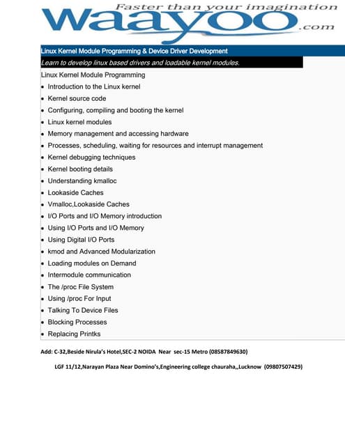 Kernel Module Programming Pdf