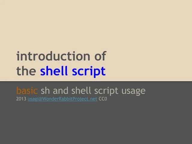 Linux Shell Script 1 Pdf