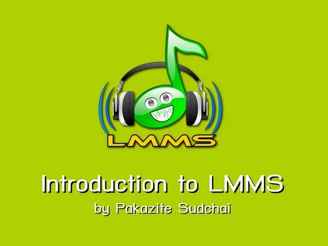 Lmms Basic Course Presentation Odp Digital Audio Computer