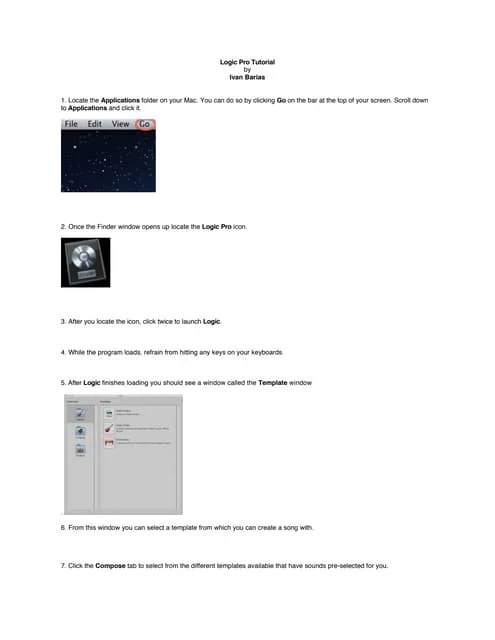 Logic Pro Tutorial Pdf