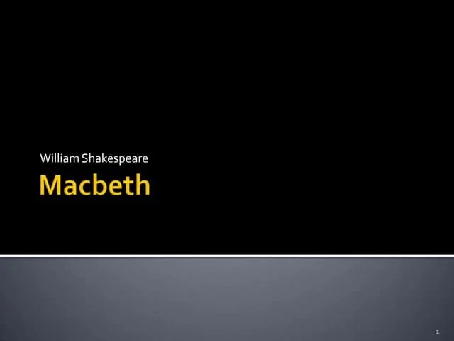 Macbeth 1 Pptx