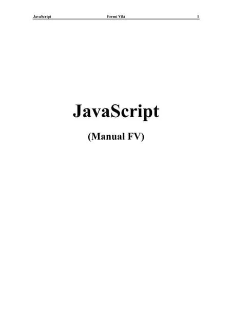 Manual De Java Script Practico Pdf
